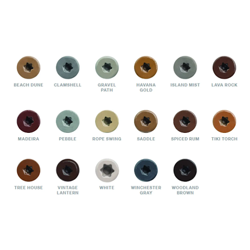 Arnts | TREX TREX TRAPEASE FASCIA COLOURED SCREWS