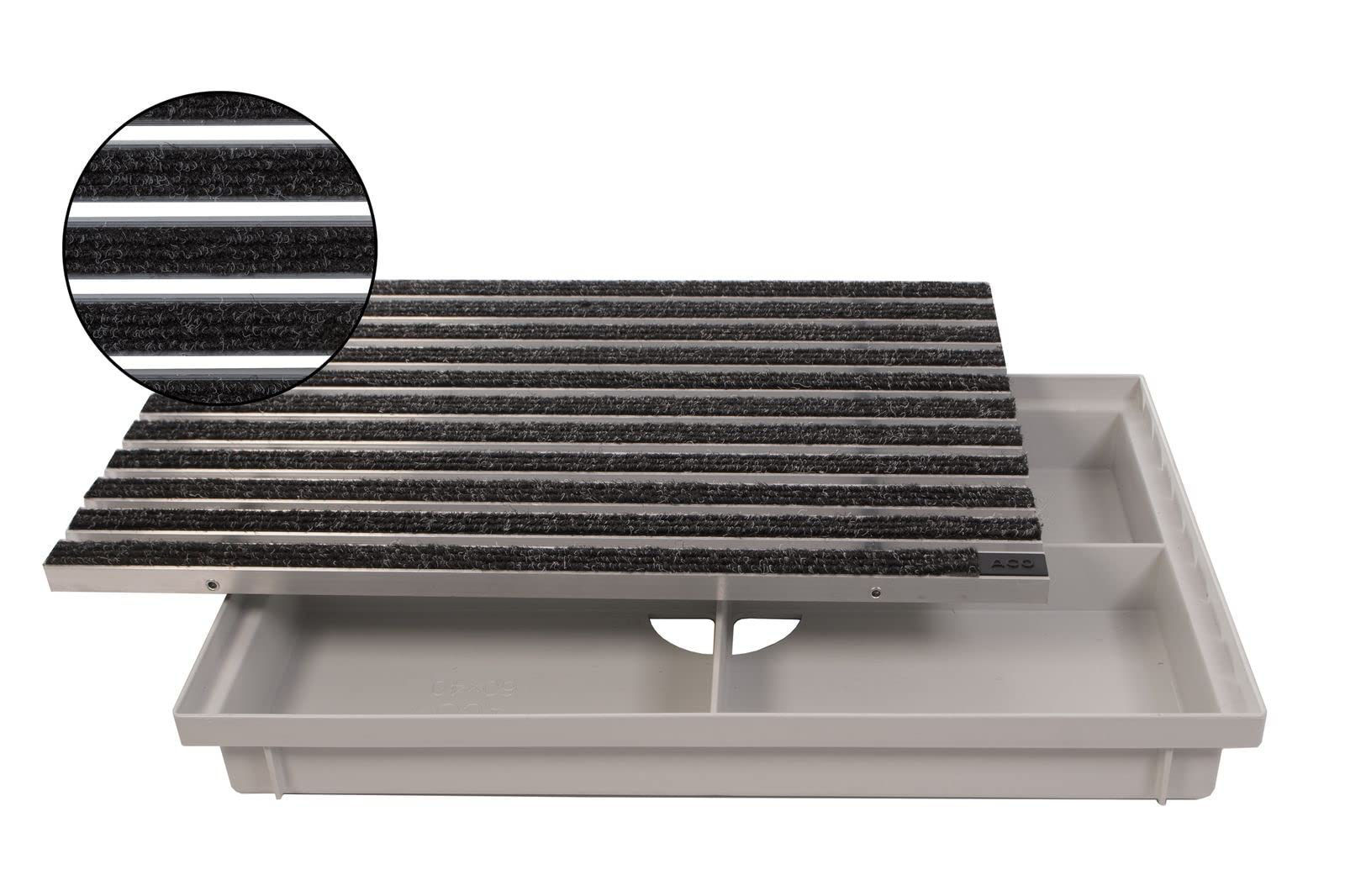 Arnts | Aco Systems DRAINMAT SMALL ALUMINUM/RUBBER MAT