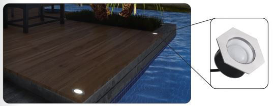 . RUBY HEX STAINLESS STEEL RING